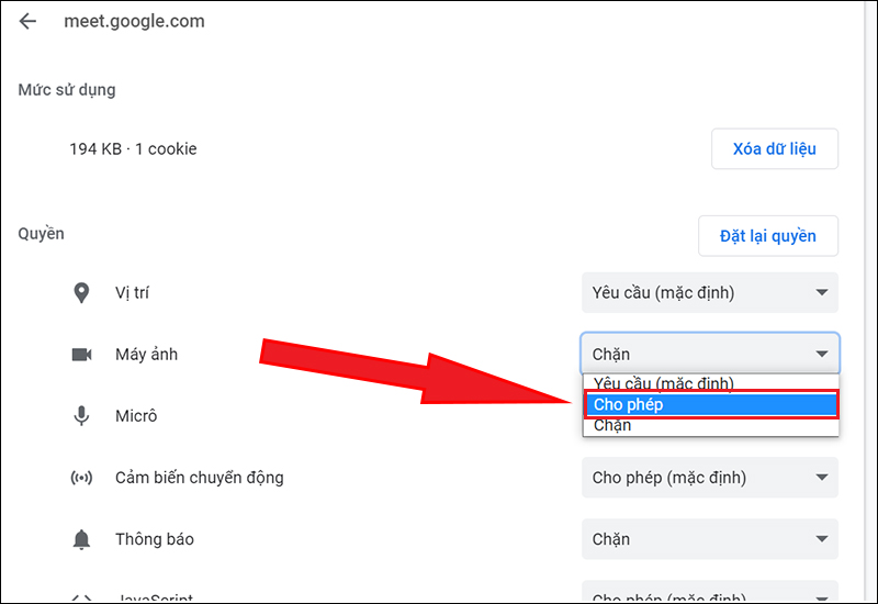 Camera trên Google Meet không hoạt động – TCT BLOG